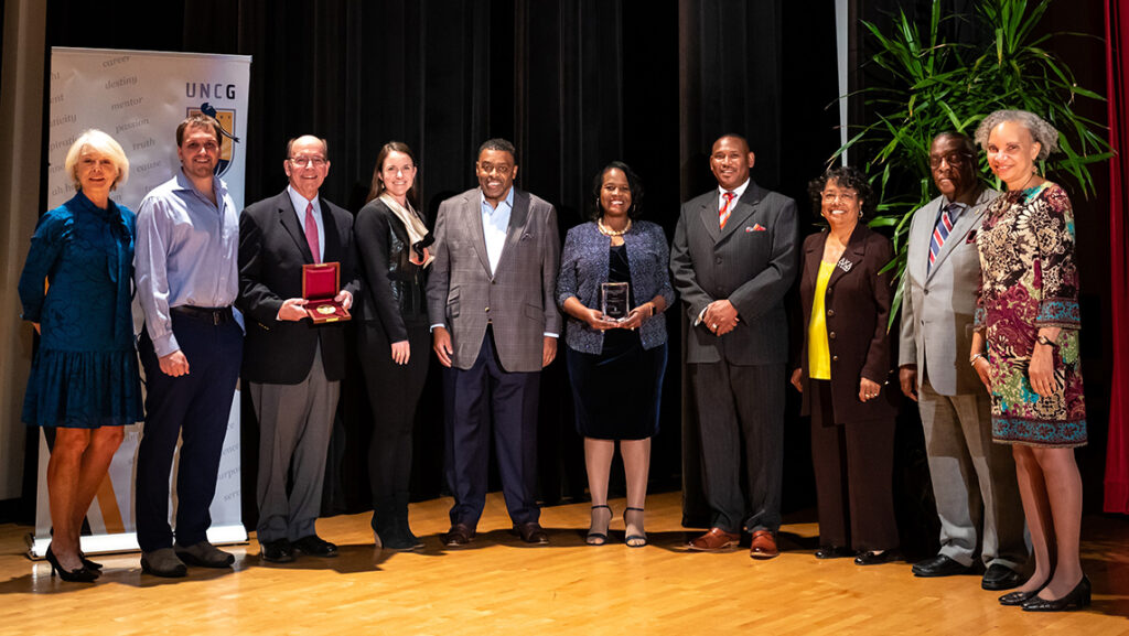 Richburg, Hagan honored for distinguished service | UNC Greensboro