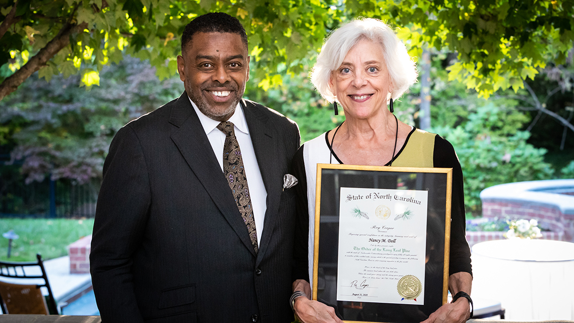 Nancy Doll honored with The Order of the Long Leaf Pine | UNC Greensboro