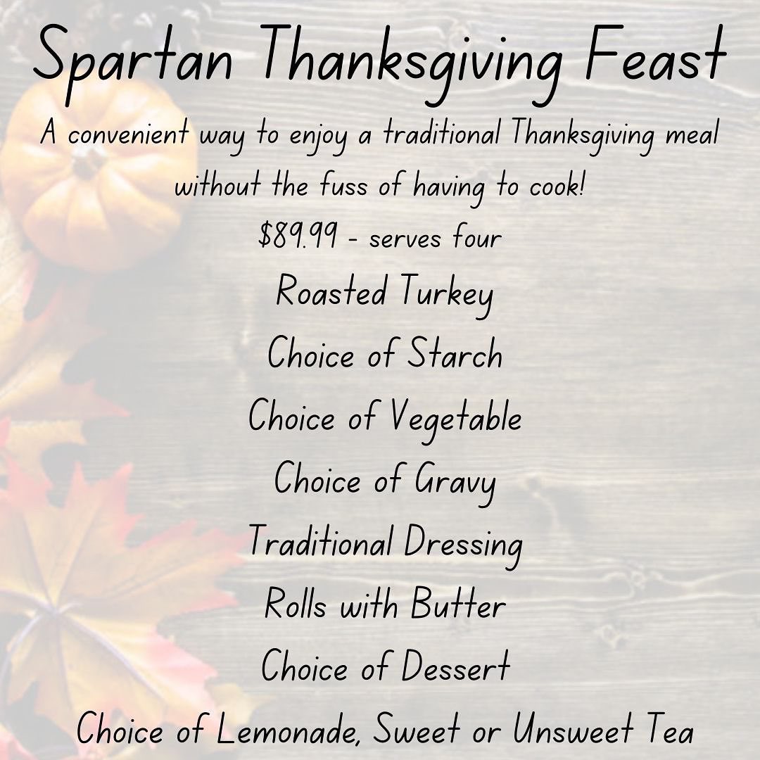 Pre-order a Thanksgiving Feast from Spartan Catering | UNC Greensboro