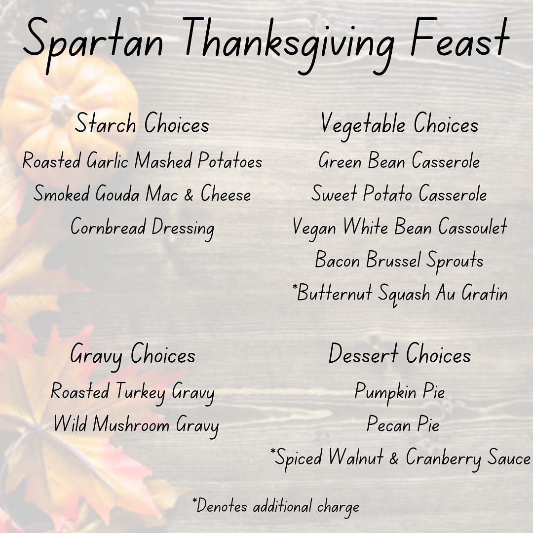 Pre-order a Thanksgiving Feast from Spartan Catering | UNC Greensboro
