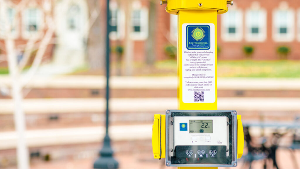 Student shines light on sustainability with solar picnic tables | UNC ...