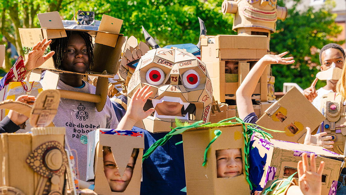 Joy is a Cardboard Robot Parade | UNC Greensboro